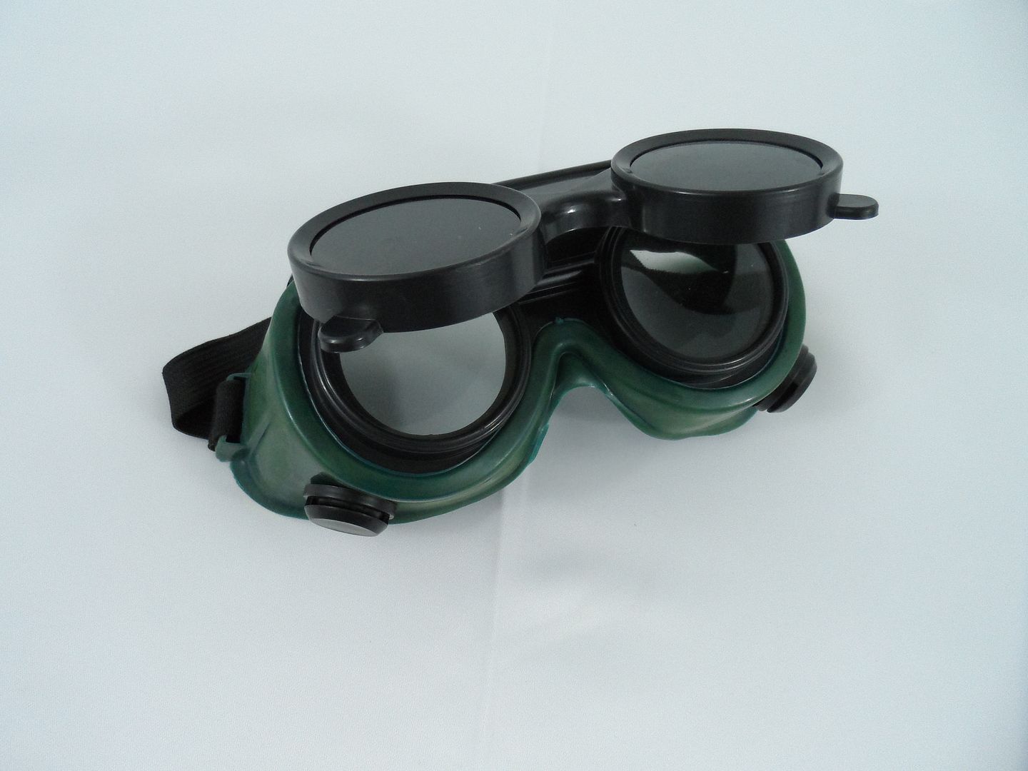 New Welding Cutting Welders Safety Goggles Glasses Flip Up Dark Green Lenses Ebay