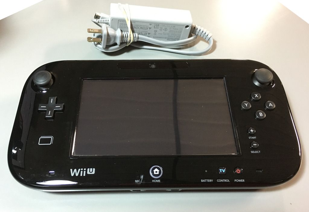Genuine Nintendo Wii U Black Gamepad (w/ LCD Touchscreen) - WUP-010(USA) - Used 634420286463 | eBay