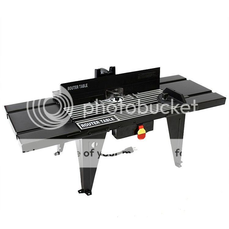 Aluminum Router Table Benchtop 34"x13" Deluxe w/ On/Off Switch Routing ...